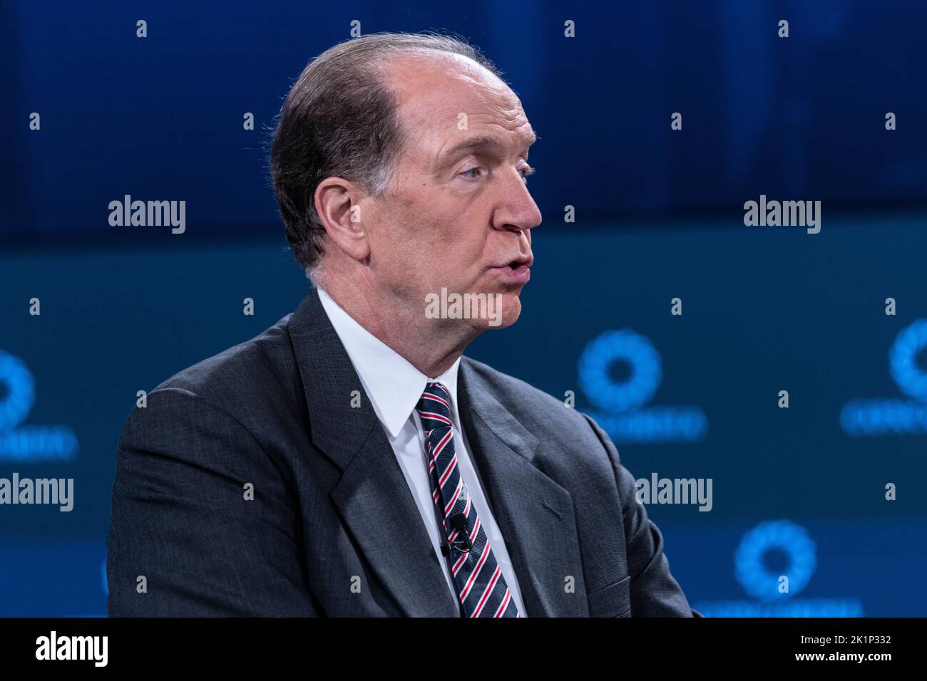 New York, NY - September 19, 2022: World Bank President David Malpass ...