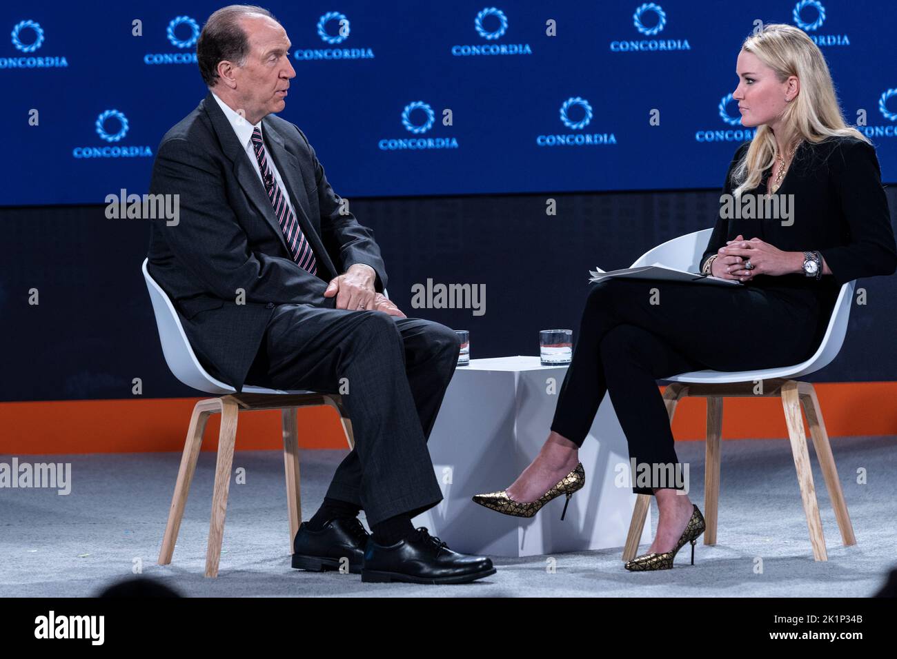 New York, NY - September 19, 2022: World Bank President David Malpass ...
