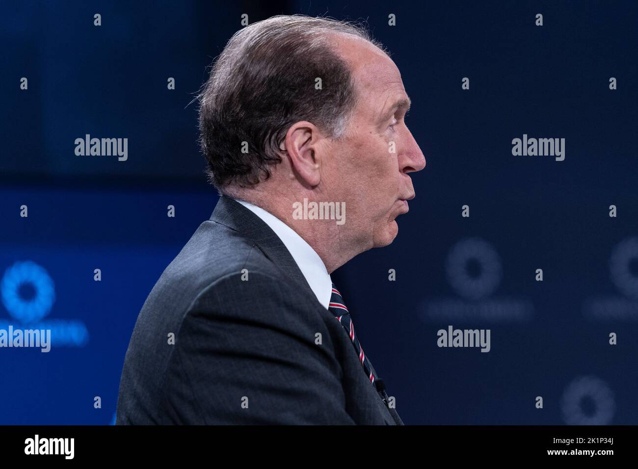 New York, USA. 19th Sep, 2022. World Bank President David Malpass in ...