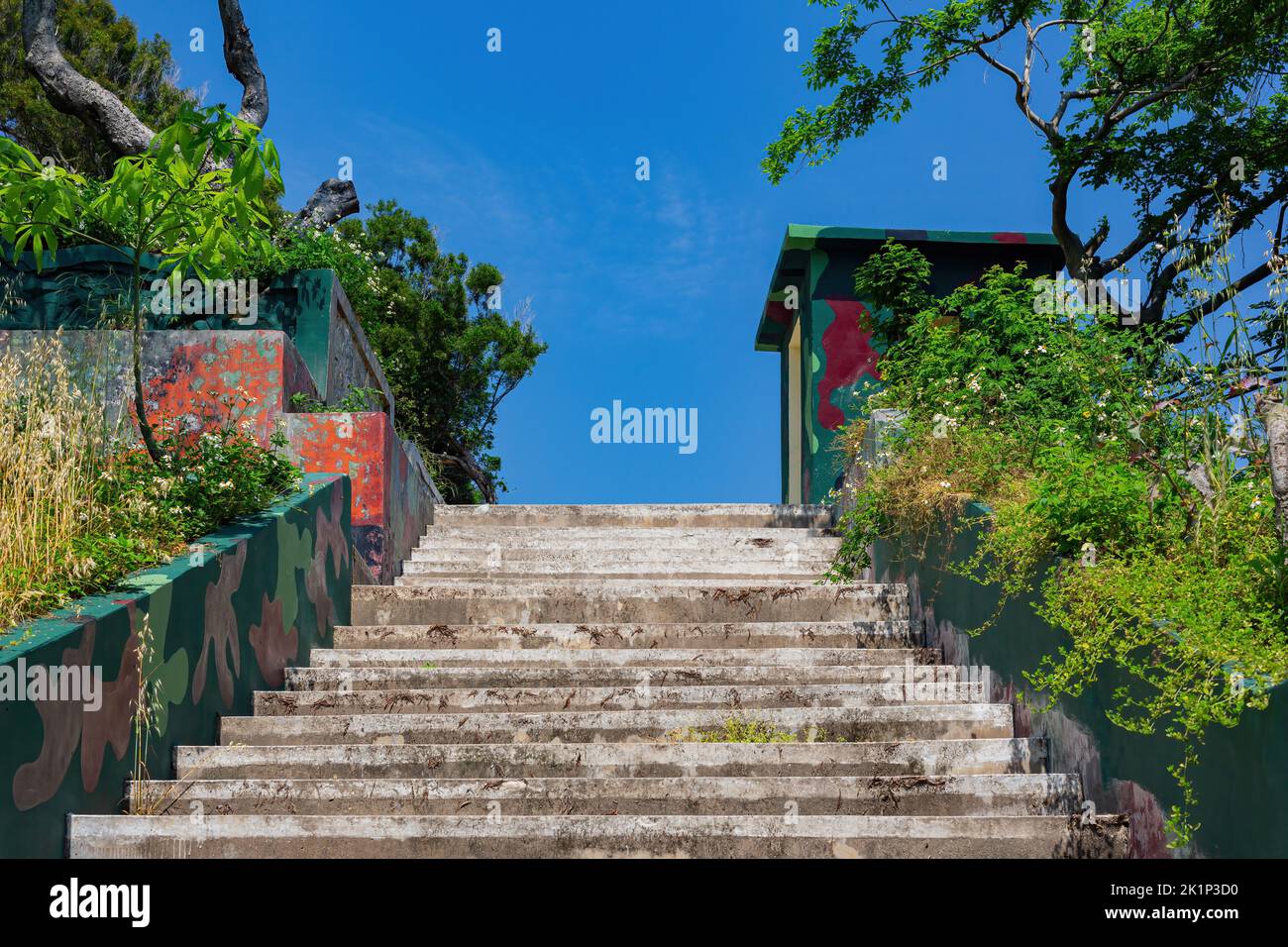 Sunny view of the landscape near Iron Fort at Matsu, Taiwan Stock Photo ...
