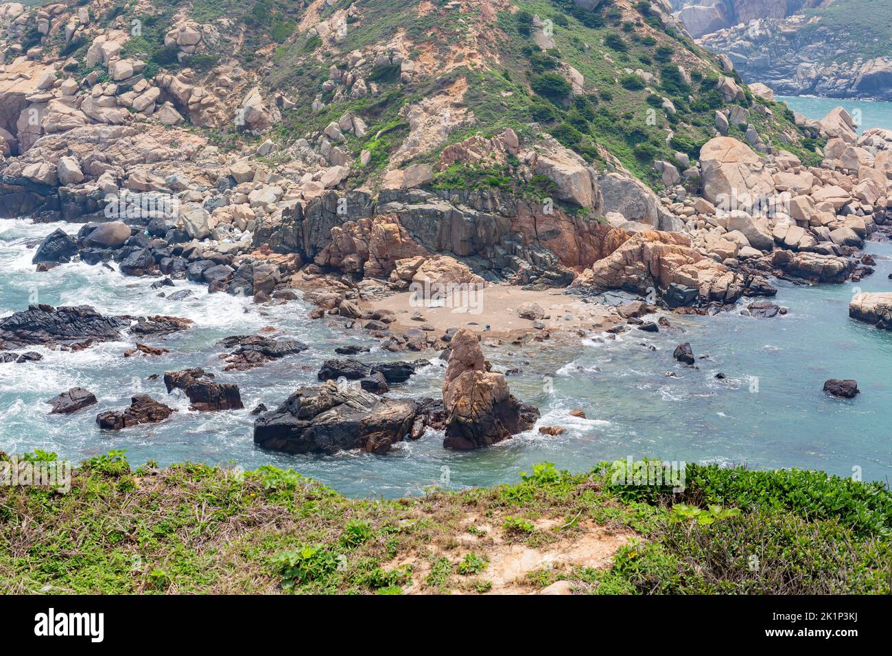 Nature landscape of the Luoshan Nature Trail at Matsu, Taiwan Stock ...