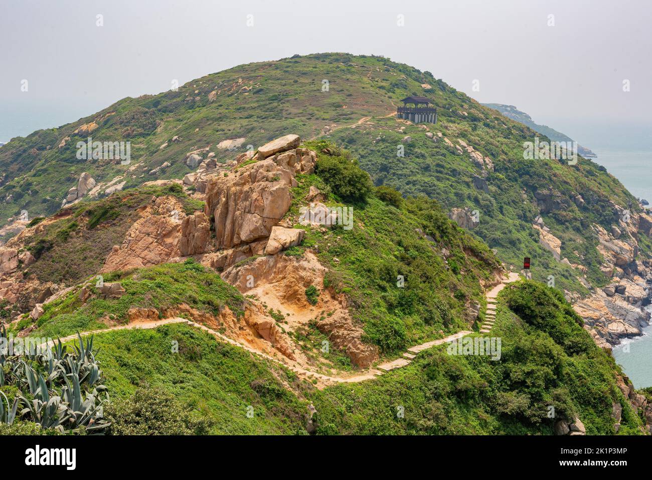 Nature landscape of the Luoshan Nature Trail at Matsu, Taiwan Stock ...