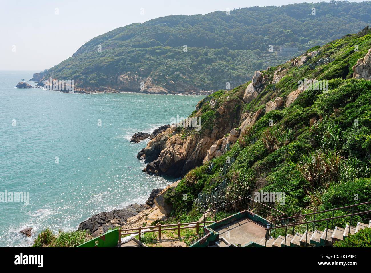 Hiking trail at Nangan Island, Matsu, Taiwan Stock Photo - Alamy