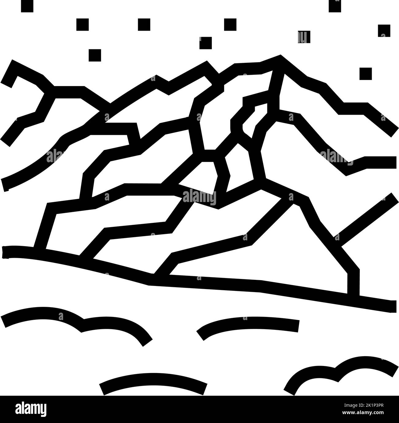 Winter banner snowy mountain Black and White Stock Photos & Images - Alamy