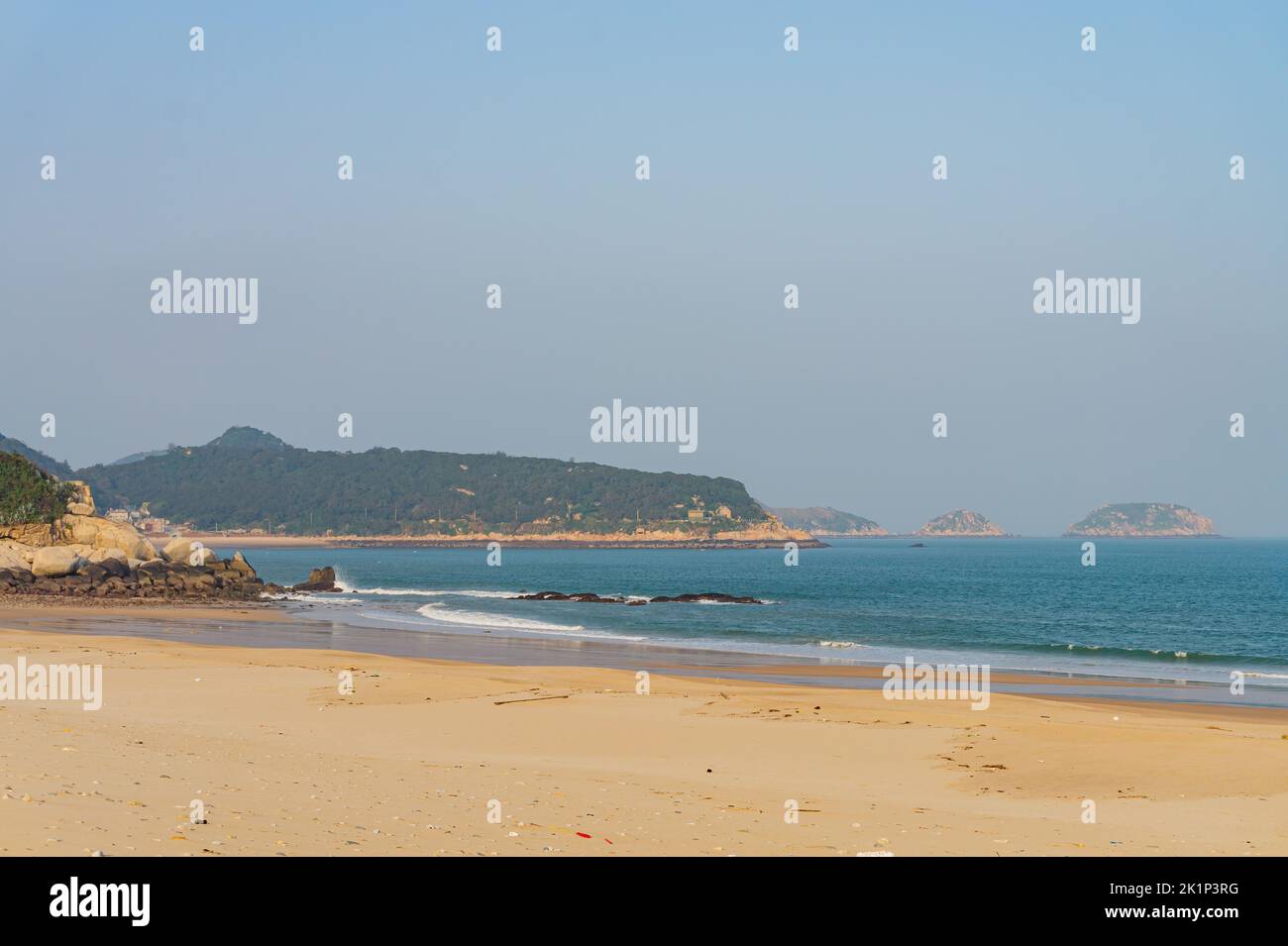Sunny view of the landscape of Banli Beach at Matsu, Taiwan Stock Photo ...