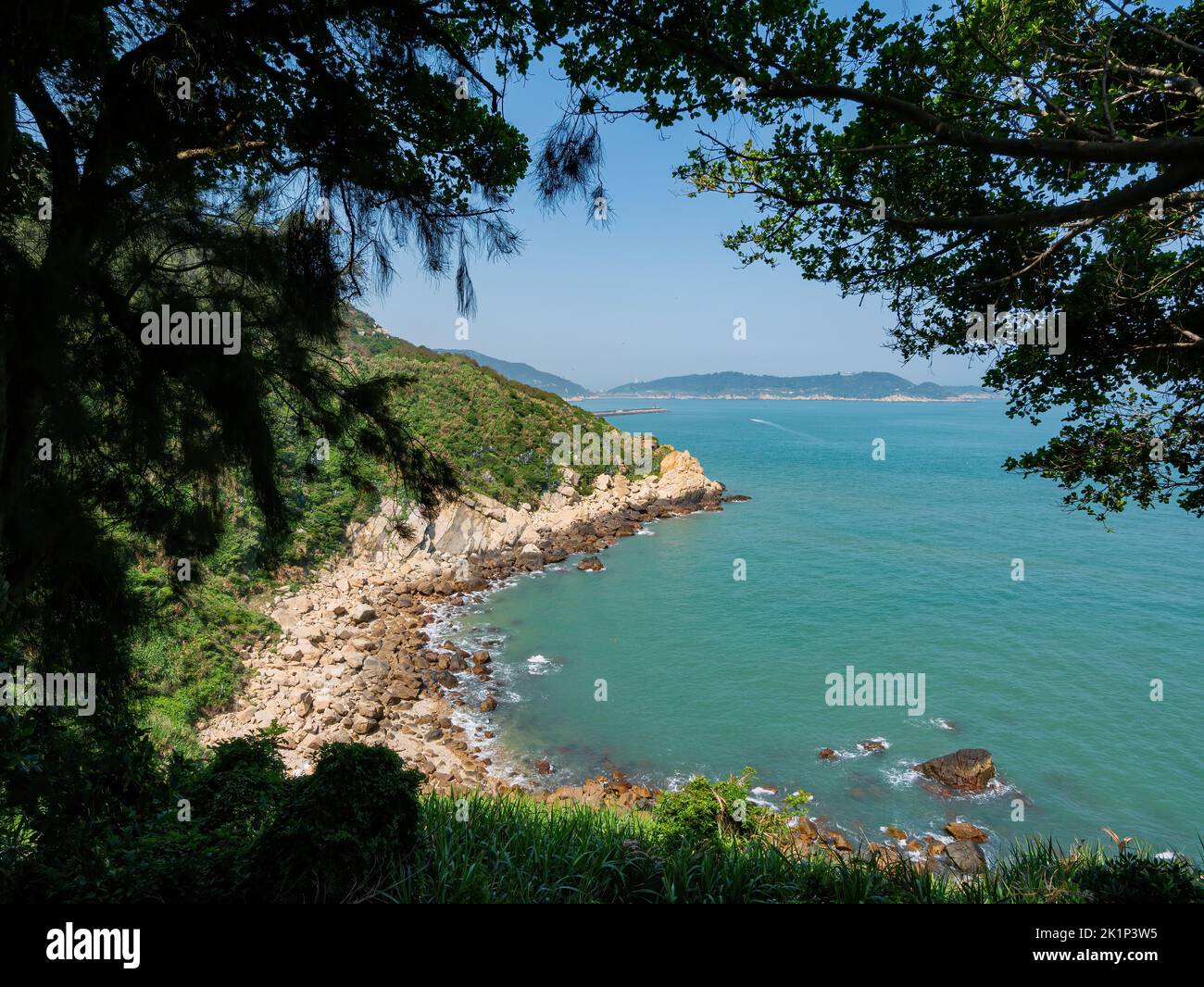 Hiking trail at Nangan Island, Matsu, Taiwan Stock Photo - Alamy