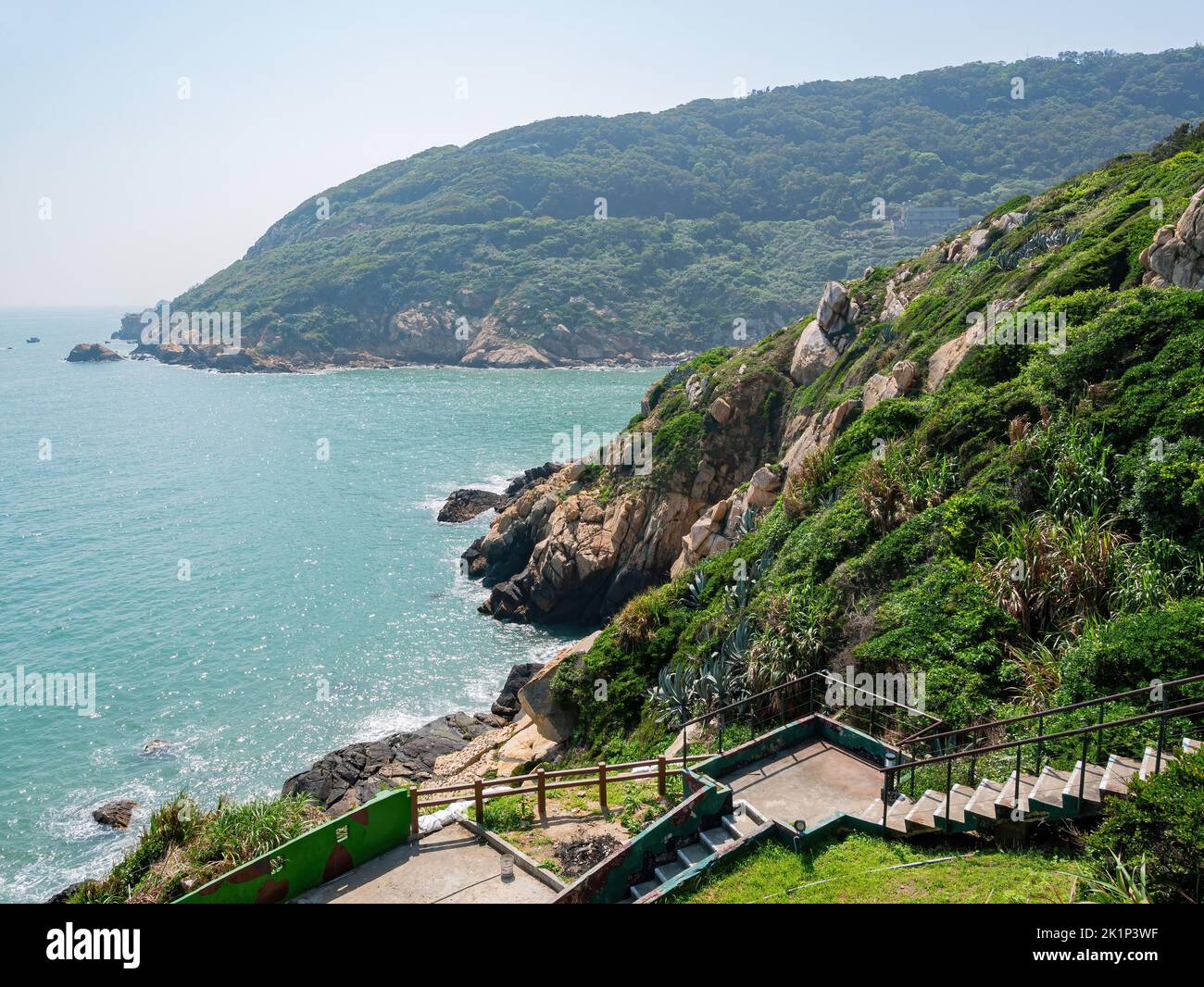 Hiking trail at Nangan Island, Matsu, Taiwan Stock Photo - Alamy