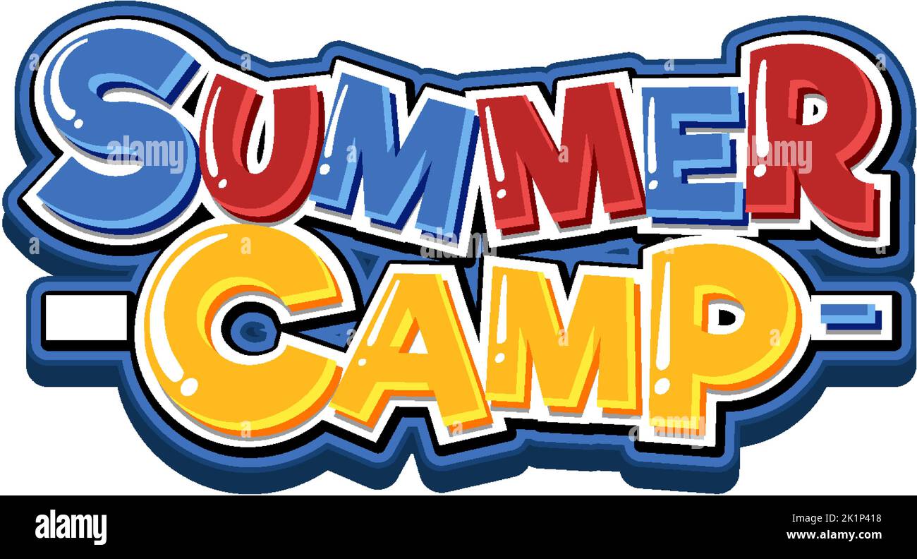 Font design for word summer camp illustration Stock Vector Image & Art ...