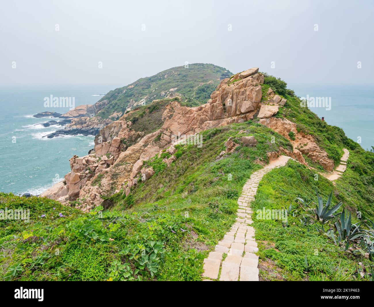 Nature landscape of the Luoshan Nature Trail at Matsu, Taiwan Stock ...