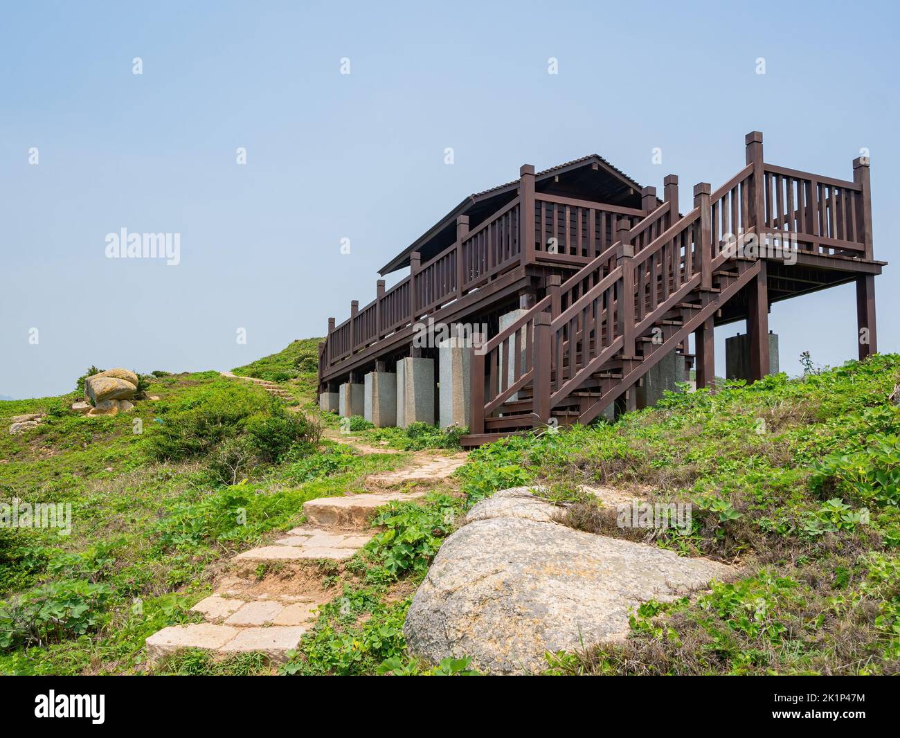 Nature landscape of the Luoshan Nature Trail at Matsu, Taiwan Stock ...
