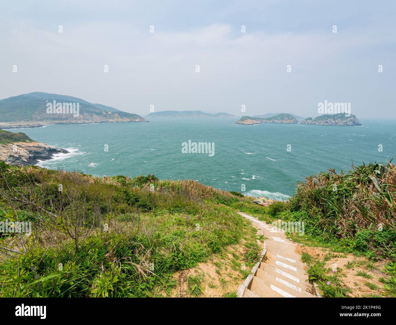 Nature landscape of the Luoshan Nature Trail at Matsu, Taiwan Stock ...