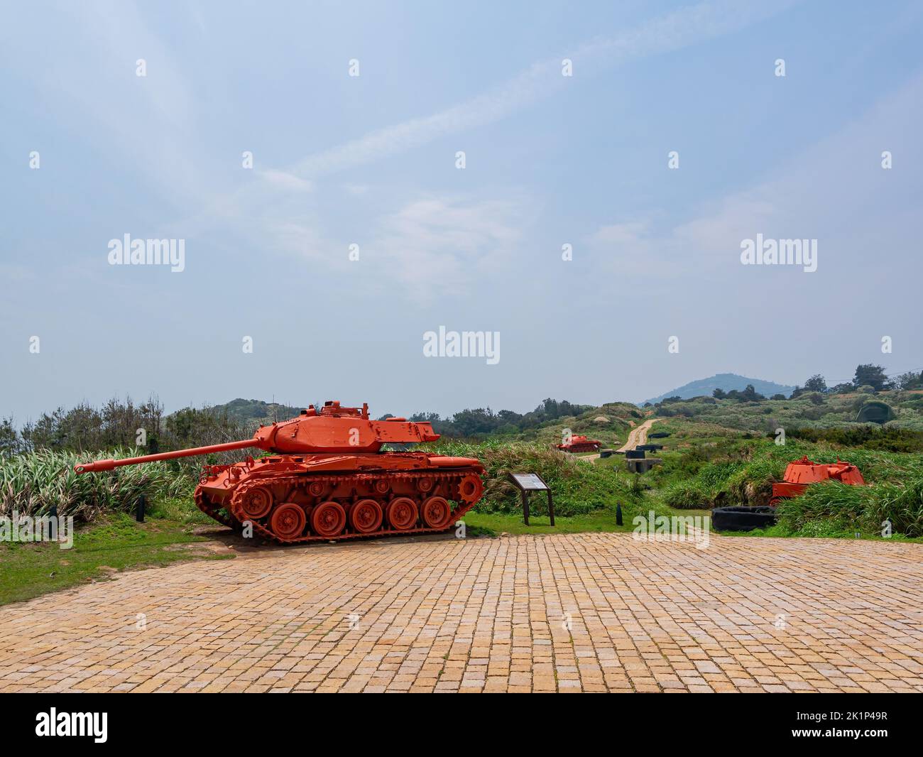 Nature landscape of the War and Peace Memorial Park at Matsu, Taiwan ...