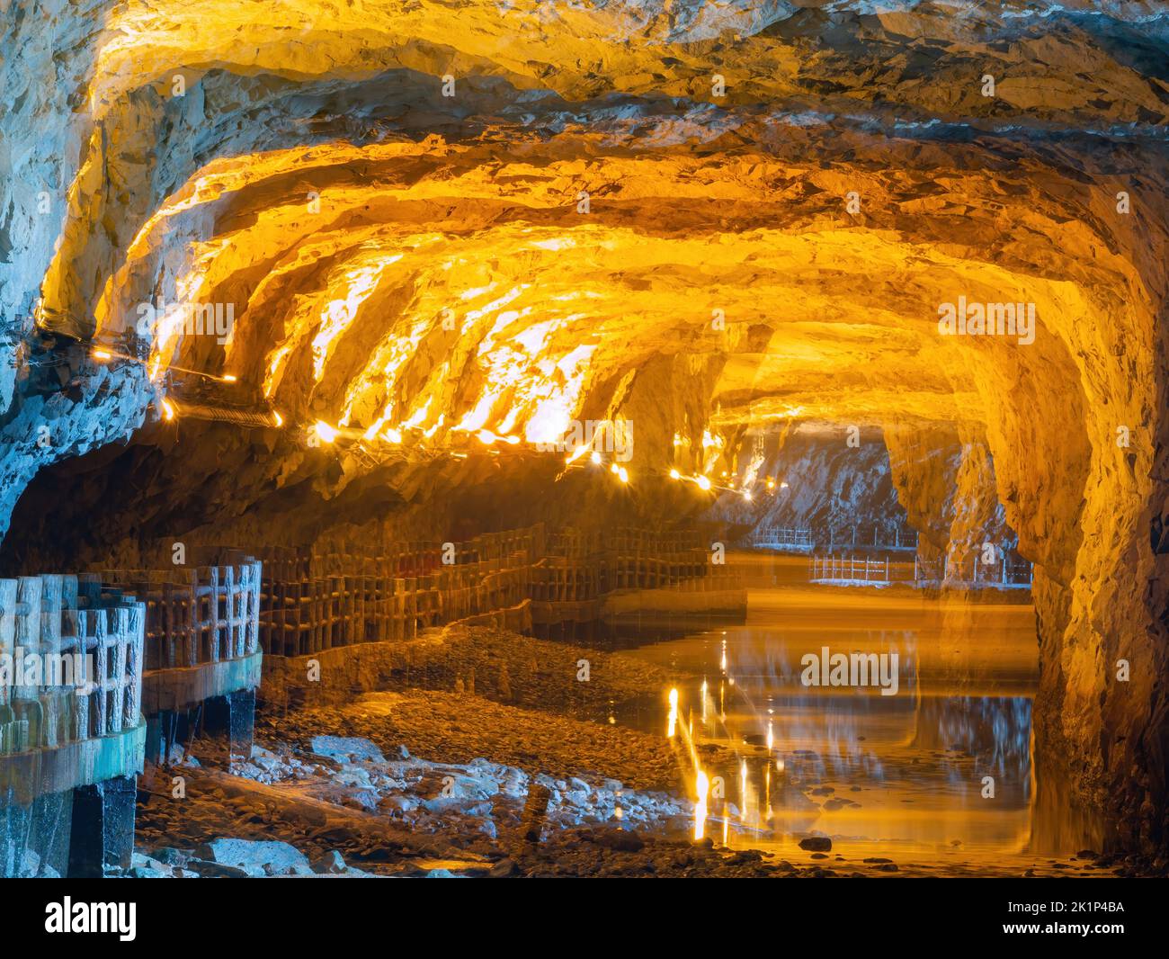 Interior view of the Beihai Tunnel at Matsu, Taiwan Stock Photo - Alamy