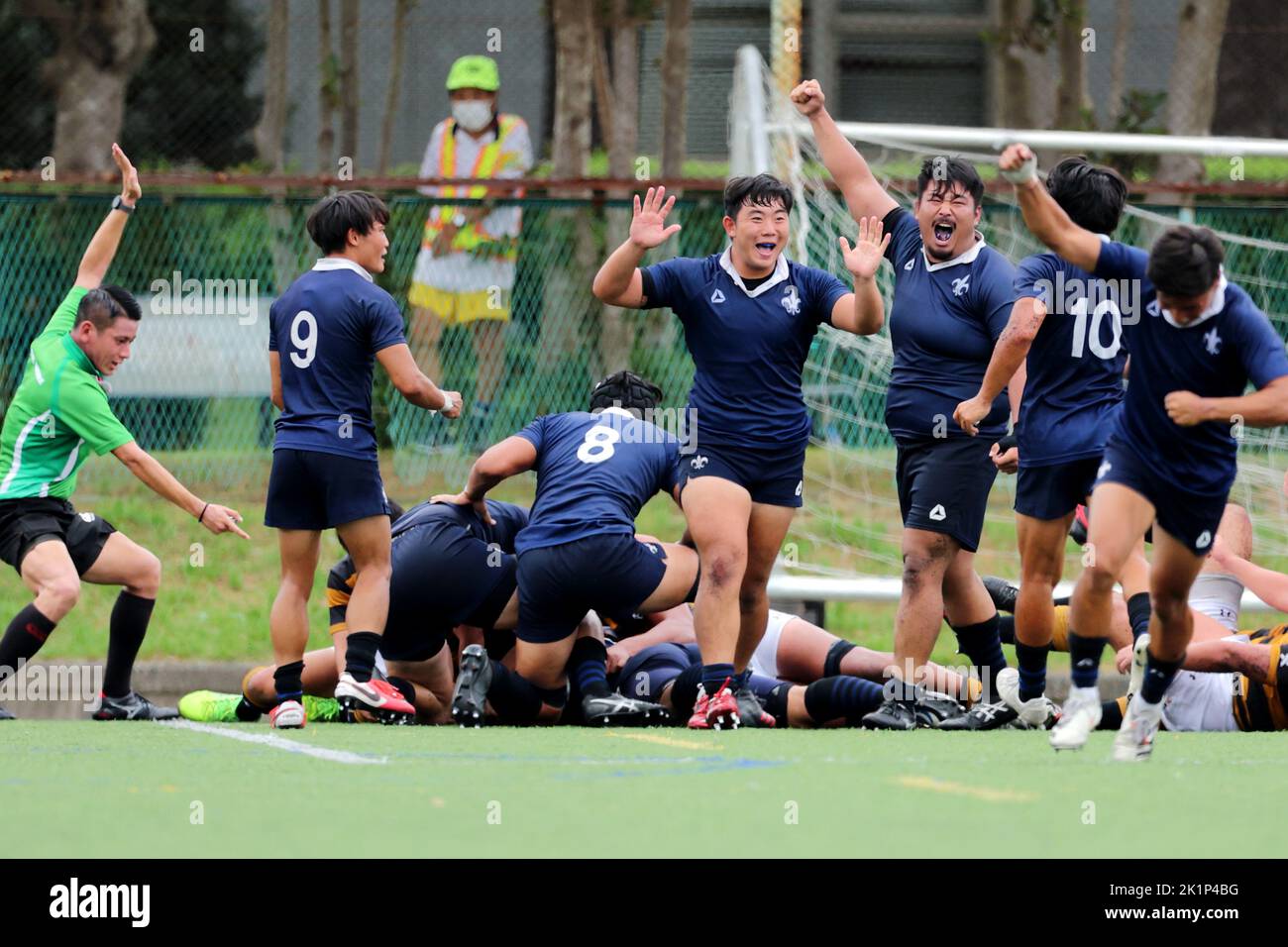 Kanagawa, Japan. 17th Sep, 2022. Rikkyo University team group () Rugby ...