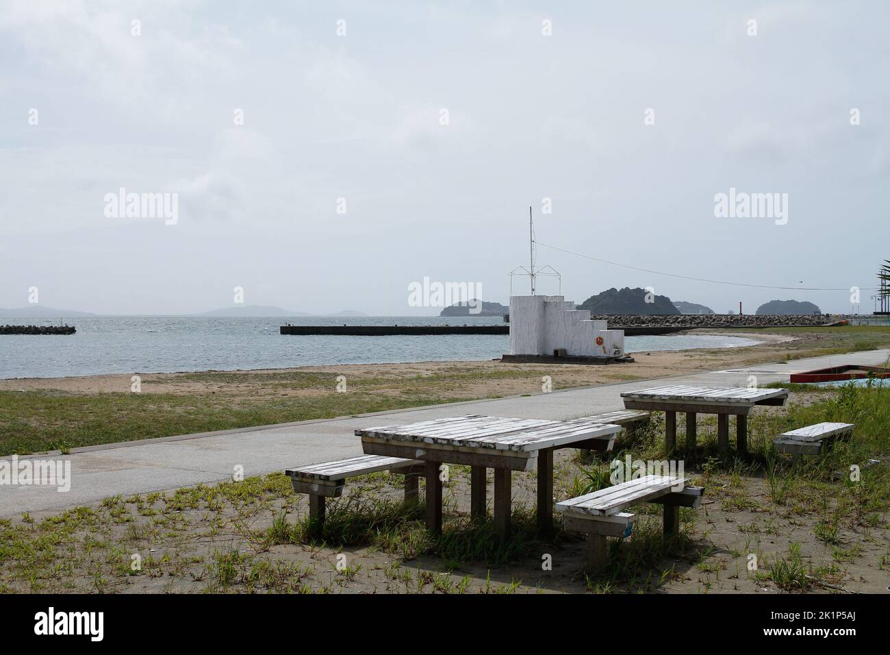 Himakajima, Aichi, Japan, 2022/18/09 , Coastline of Himakajima ...