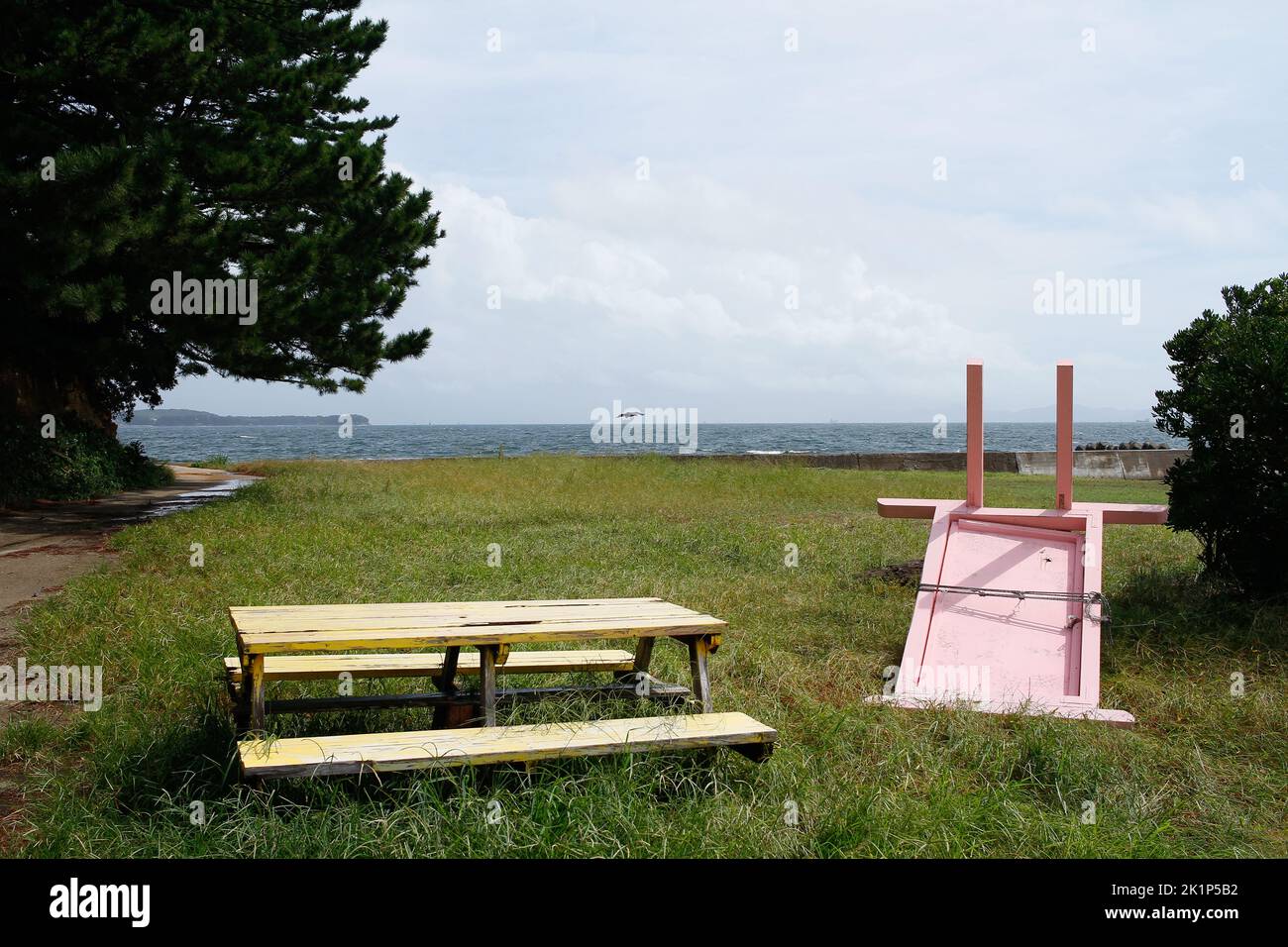 Himakajima, Aichi, Japan, 2022/18/09 , Dokodemo door of doraemon at the ...