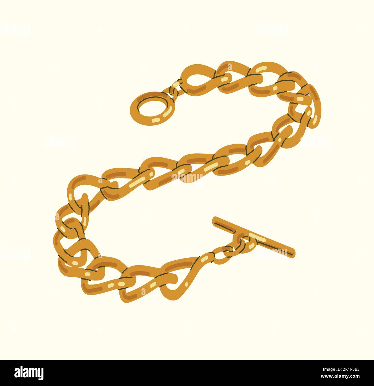 Golden chain icon cartoon Stock Vector Images - Alamy