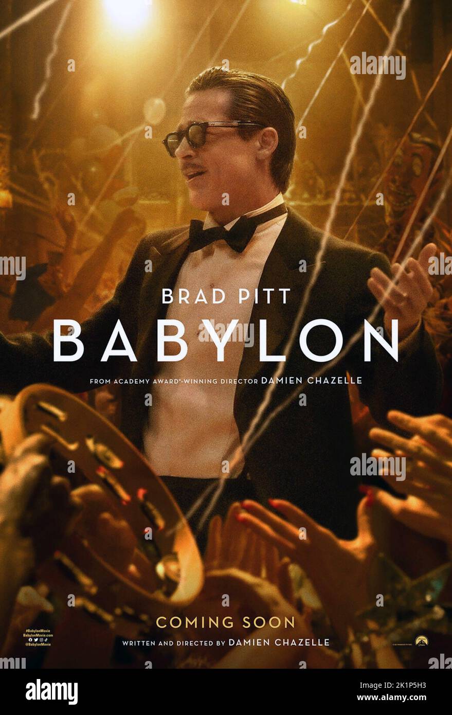 BABYLON, US advance poster, Brad Pitt, 2022. © Paramount Pictures ...