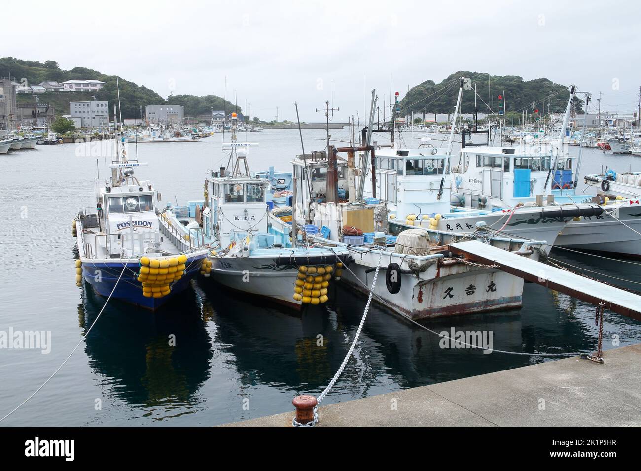 Shinojima, aichi, japan, 2022/18/09 , Port of Shinojima. Shinojima is ...