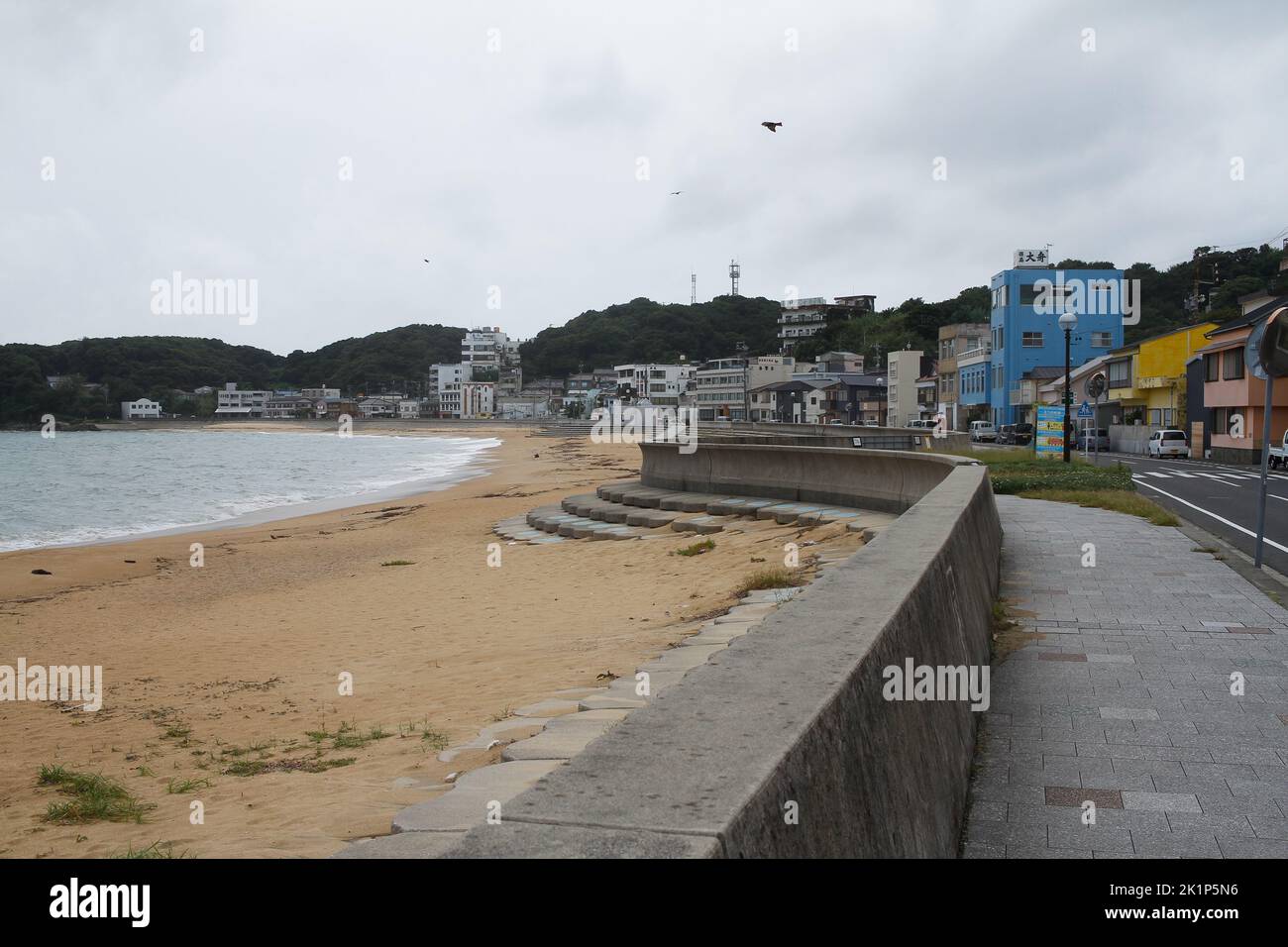 Shinojima, aichi, japan, 2022/18/09 , Beach of Shinojima. Shinojima is ...