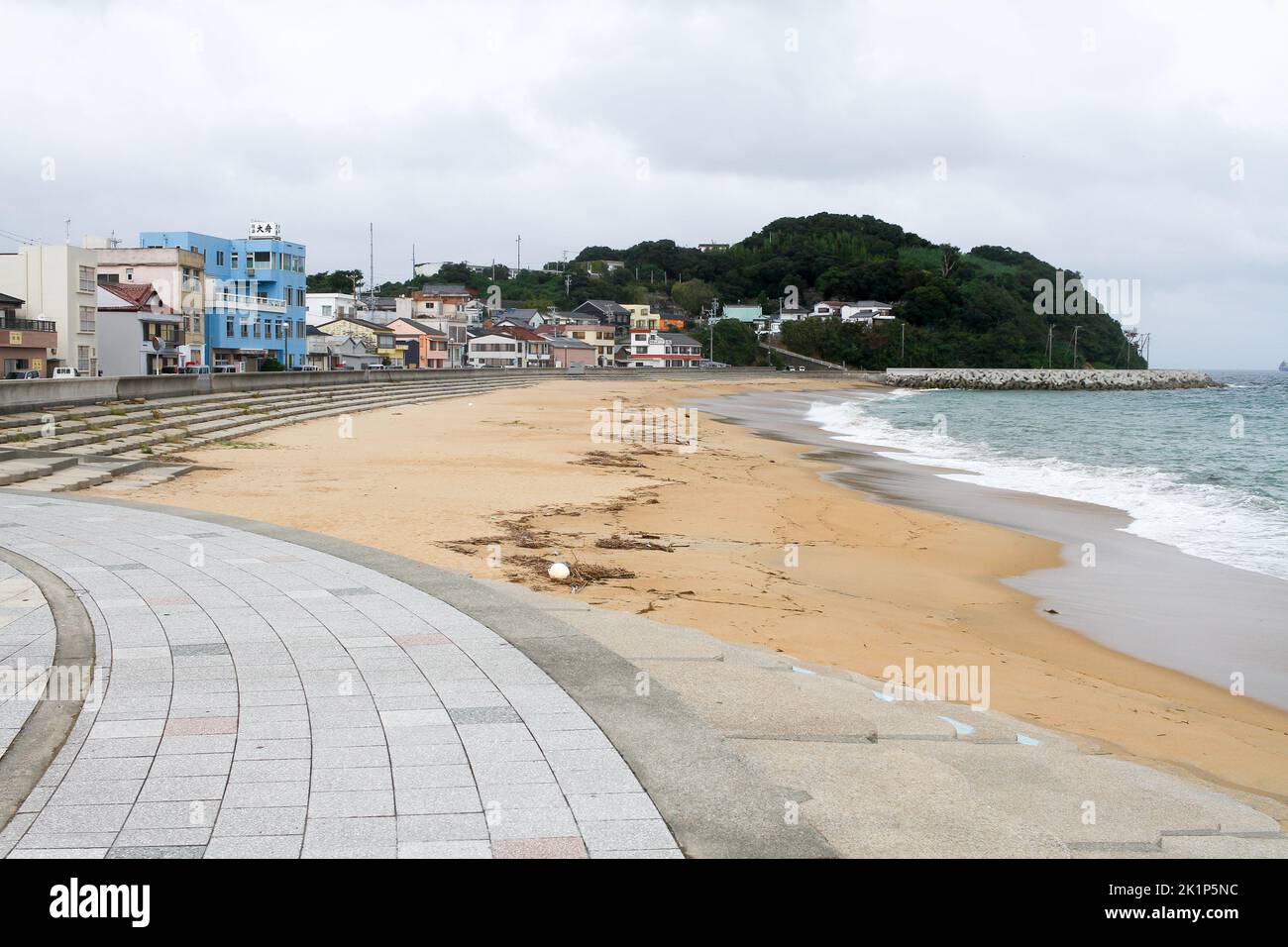 Shinojima, aichi, japan, 2022/18/09 , Beach of Shinojima. Shinojima is ...