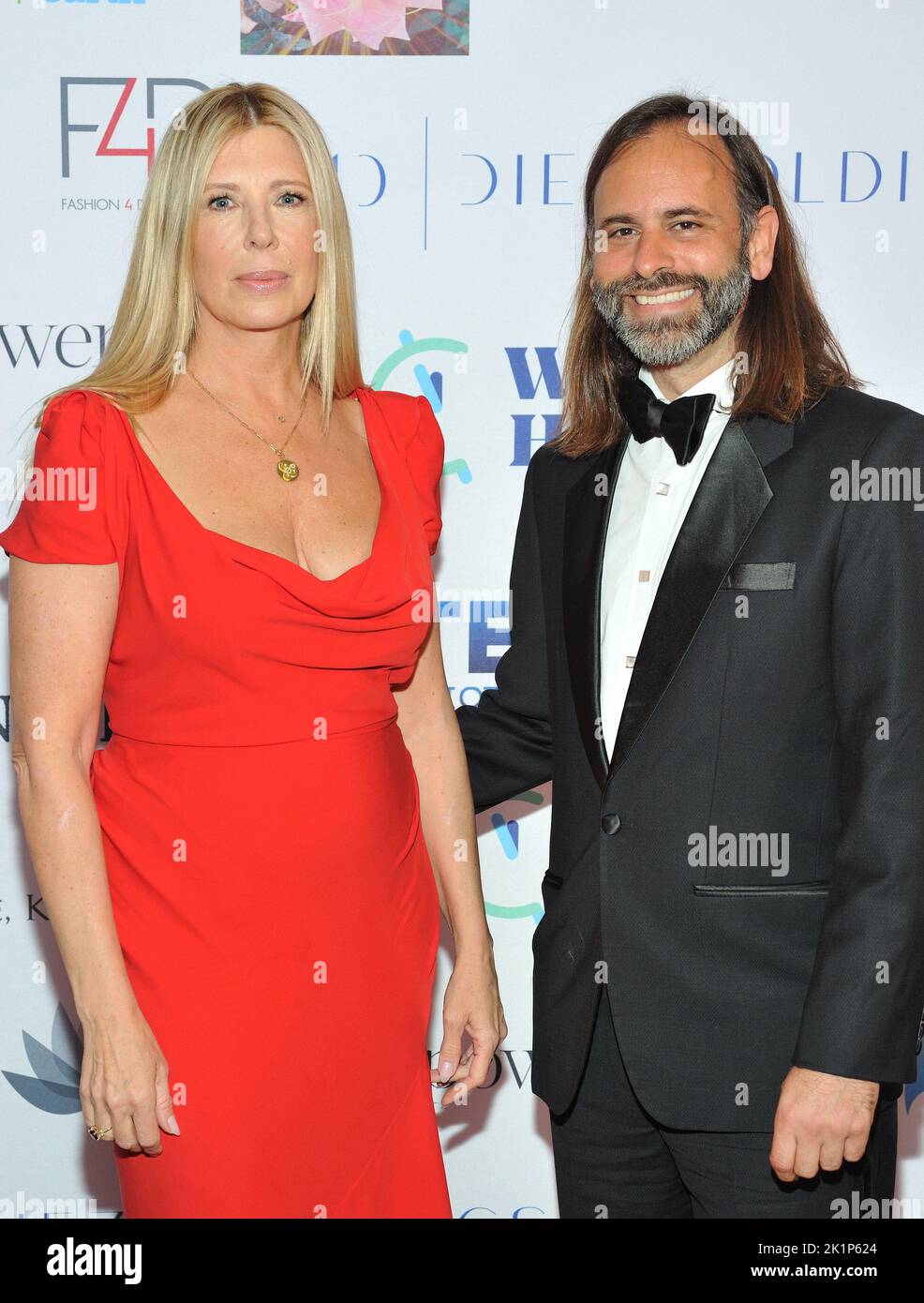 New York, USA. 19th Sep, 2022. L-R: Aslaug Magnusdottir and Sacha Tueni ...