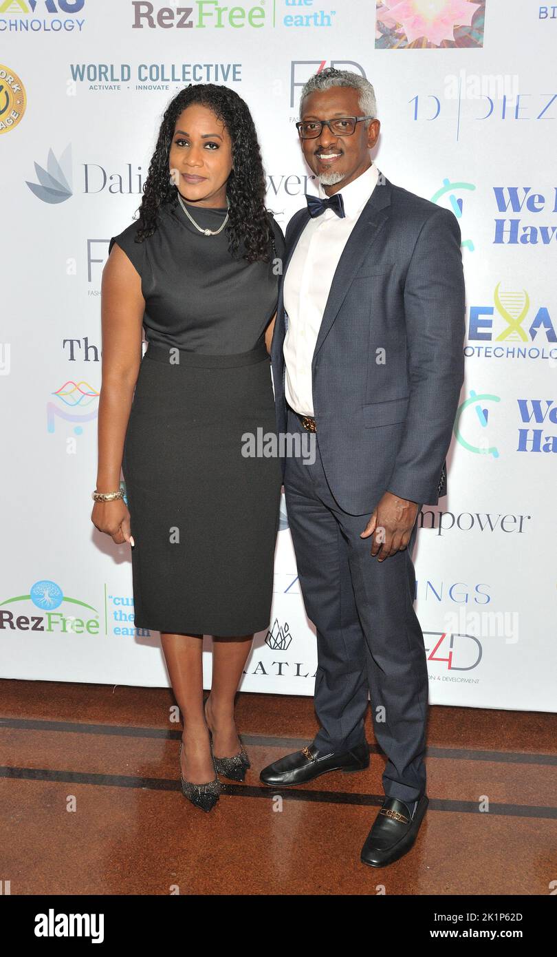 New York, USA. 19th Sep, 2022. L-R: Kisha Maragh and Mark Maragh attend ...