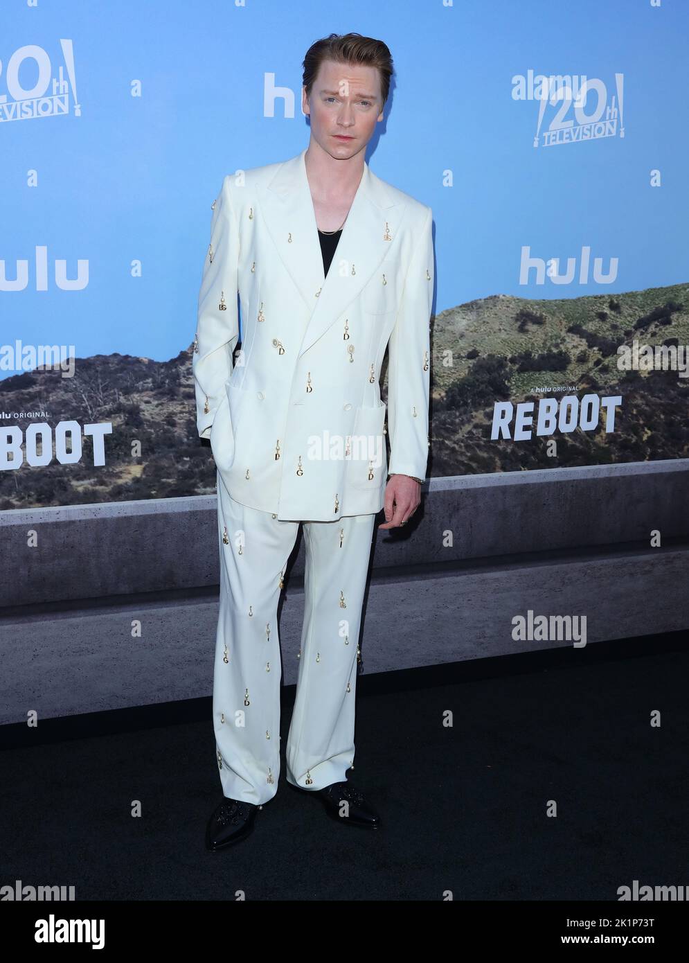 Calum Worthy arrives at Hulus Original Series REBOOT Premiere held at ...