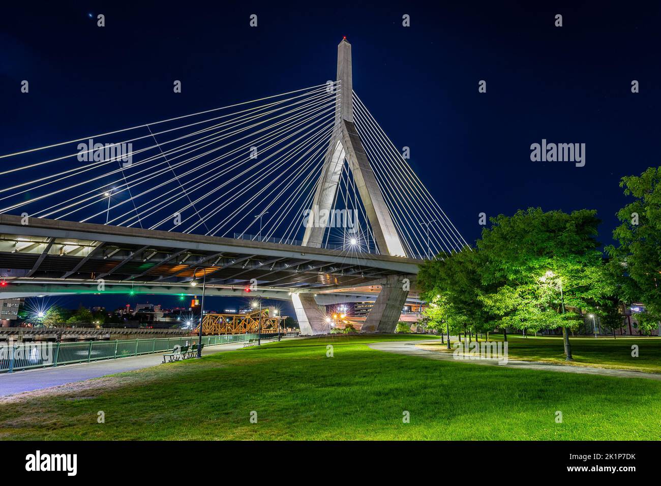 Bunker Hill Bridge at Daybreak Stock Photo - Alamy