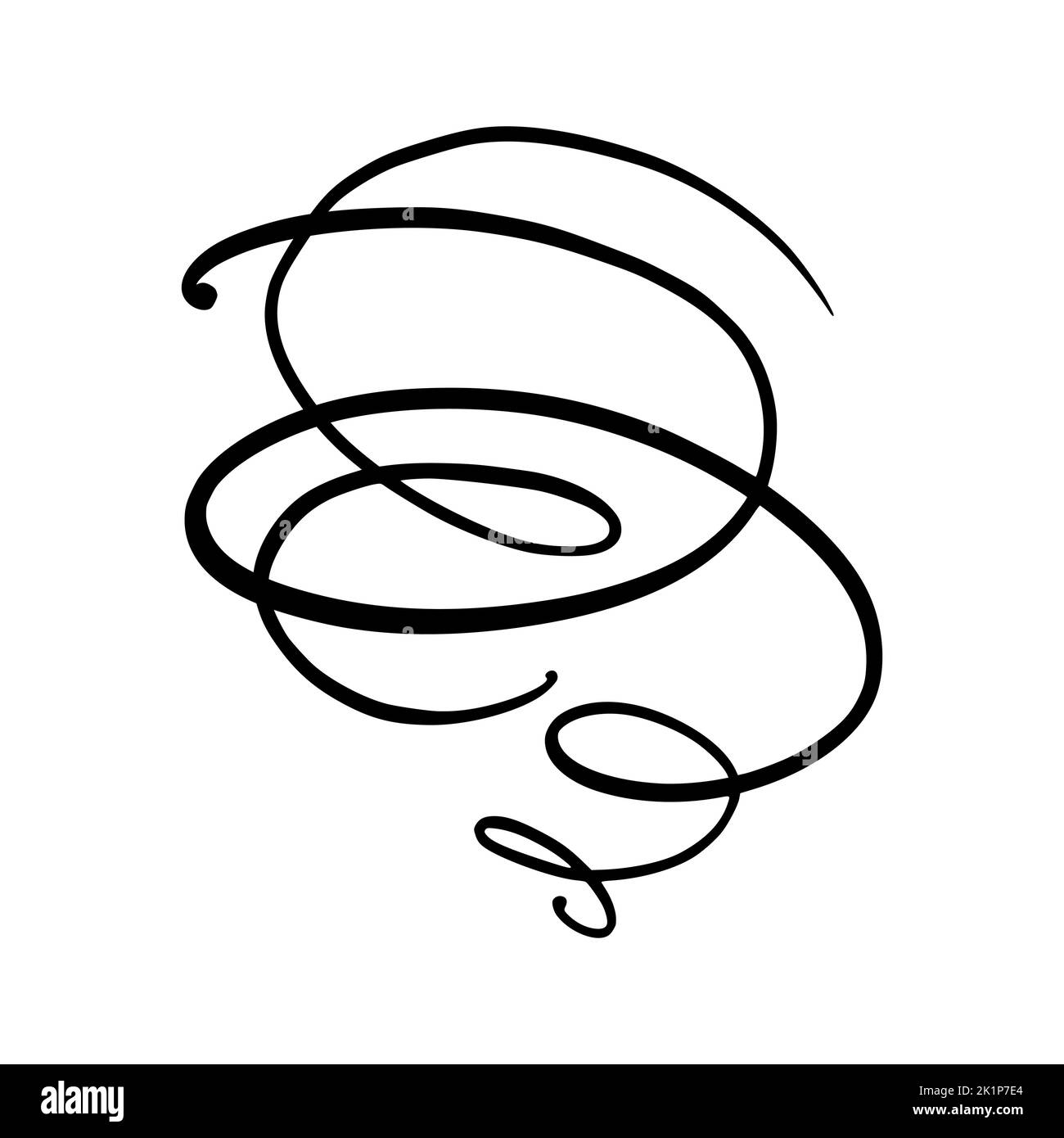 Flourish ornament as monogram or divider for wedding invitations and ...