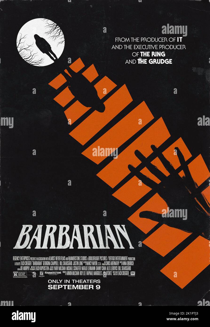 BARBARIAN, US poster, 2022. © 20th Century Studios / courtesy Everett ...