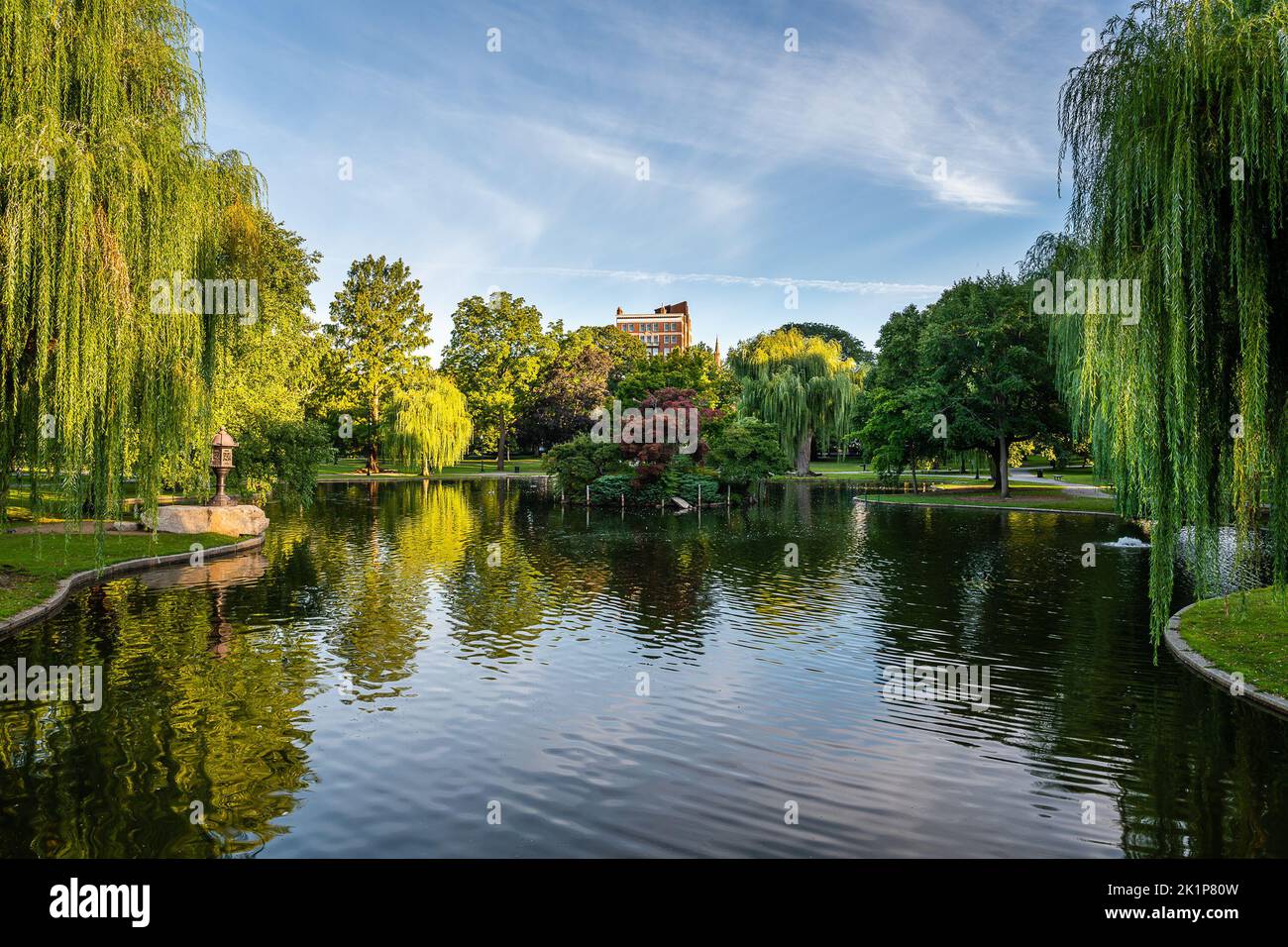 Boston Common at Sunrise Stock Photo - Alamy