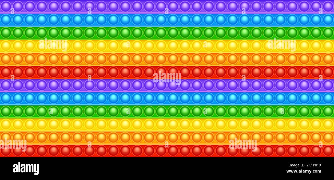 Colorful silicone anti-stress pop it toy texture, pattern. Trendy ...
