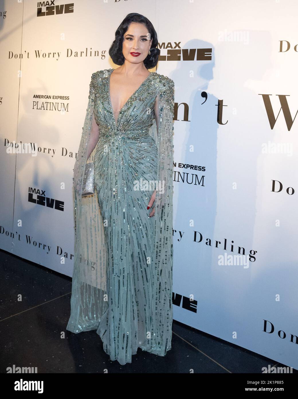 Dita Von Teese arrives at the special red carpet screening of “Don’t ...