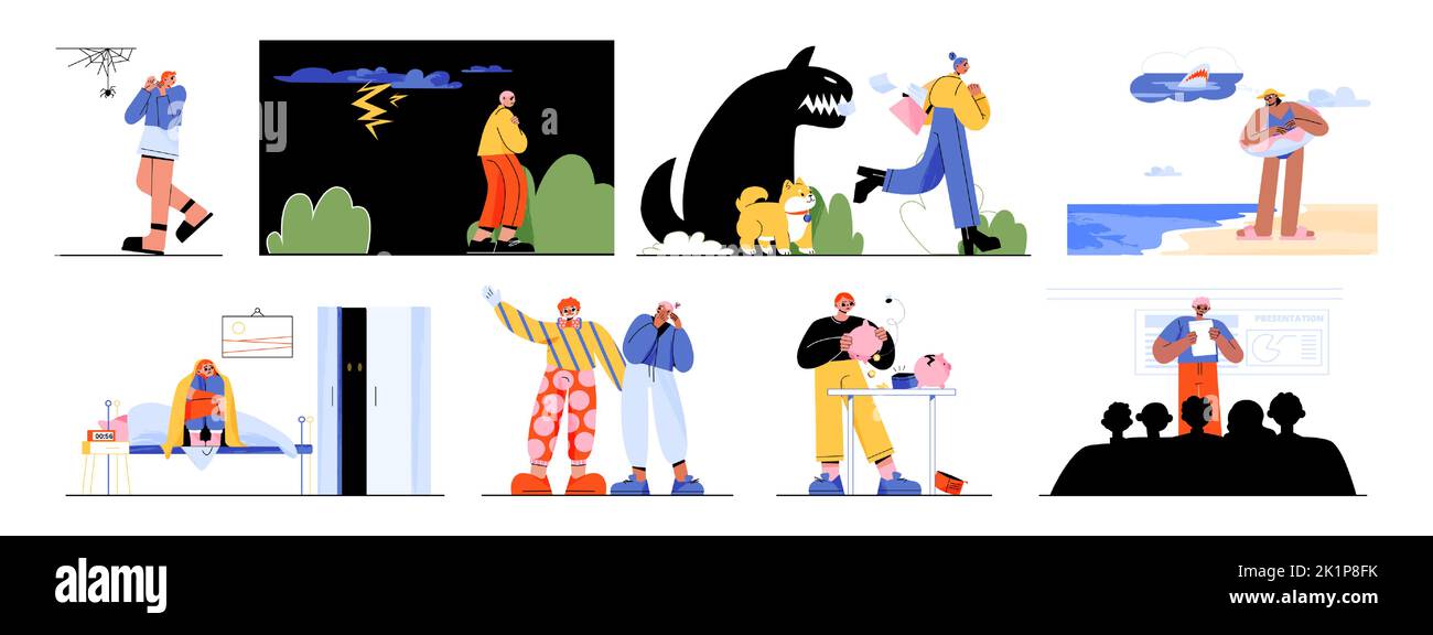 Afraid clown Stock Vector Images - Alamy