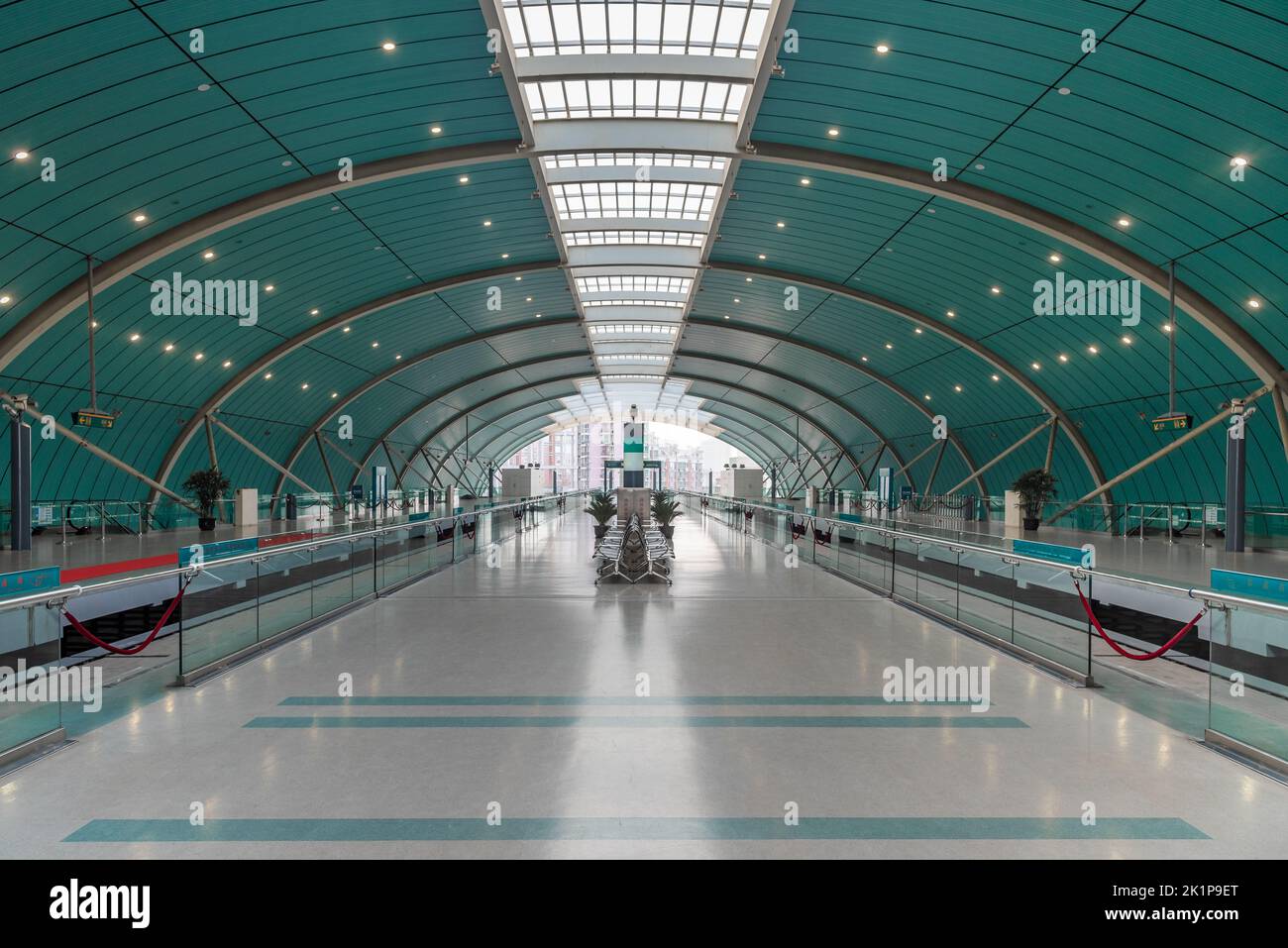 Longyang Road Station station, Maglev train of Shanghai, China Stock ...