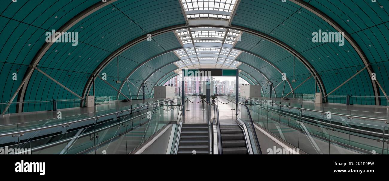 Longyang Road Station station, Maglev train of Shanghai, China Stock ...