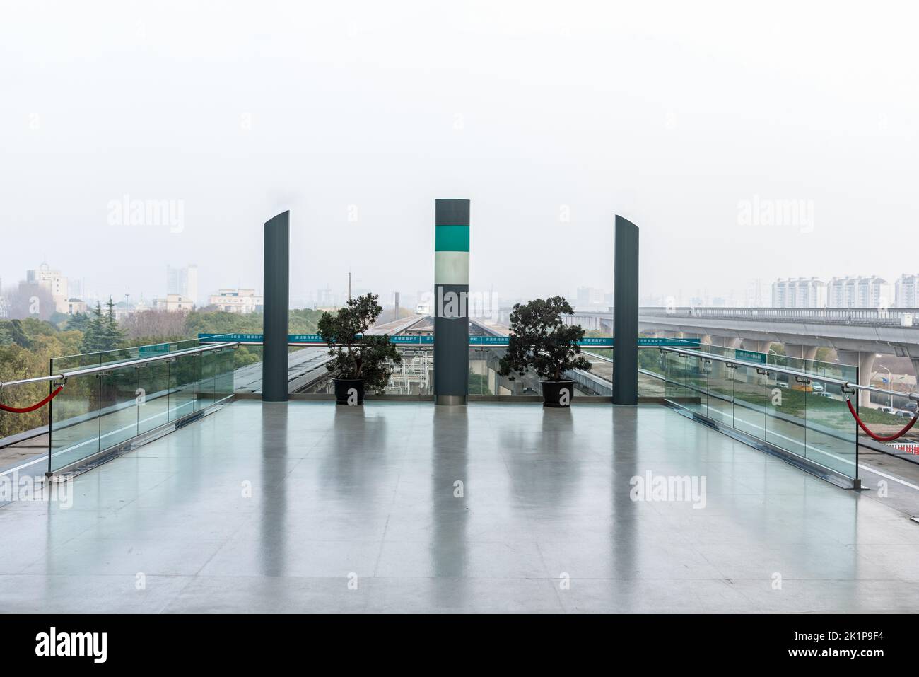 Longyang Road Station station, Maglev train of Shanghai, China Stock ...