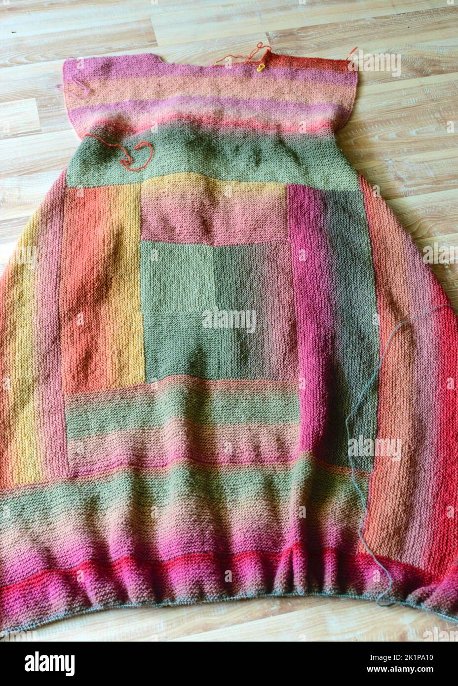 knitted sweater, warm woolen knit, needlework concept Stock Photo - Alamy