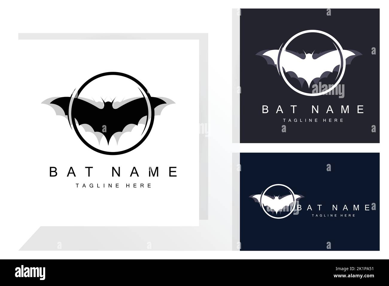 Bat gaming logo Cut Out Stock Images & Pictures - Alamy