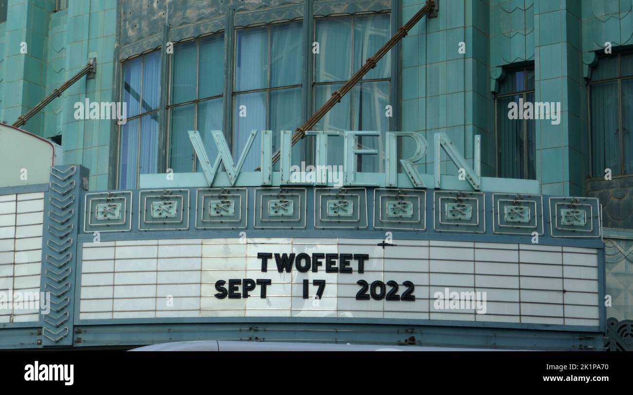Los Angeles, California, USA 17th September 2022 Two Feet Concert ...