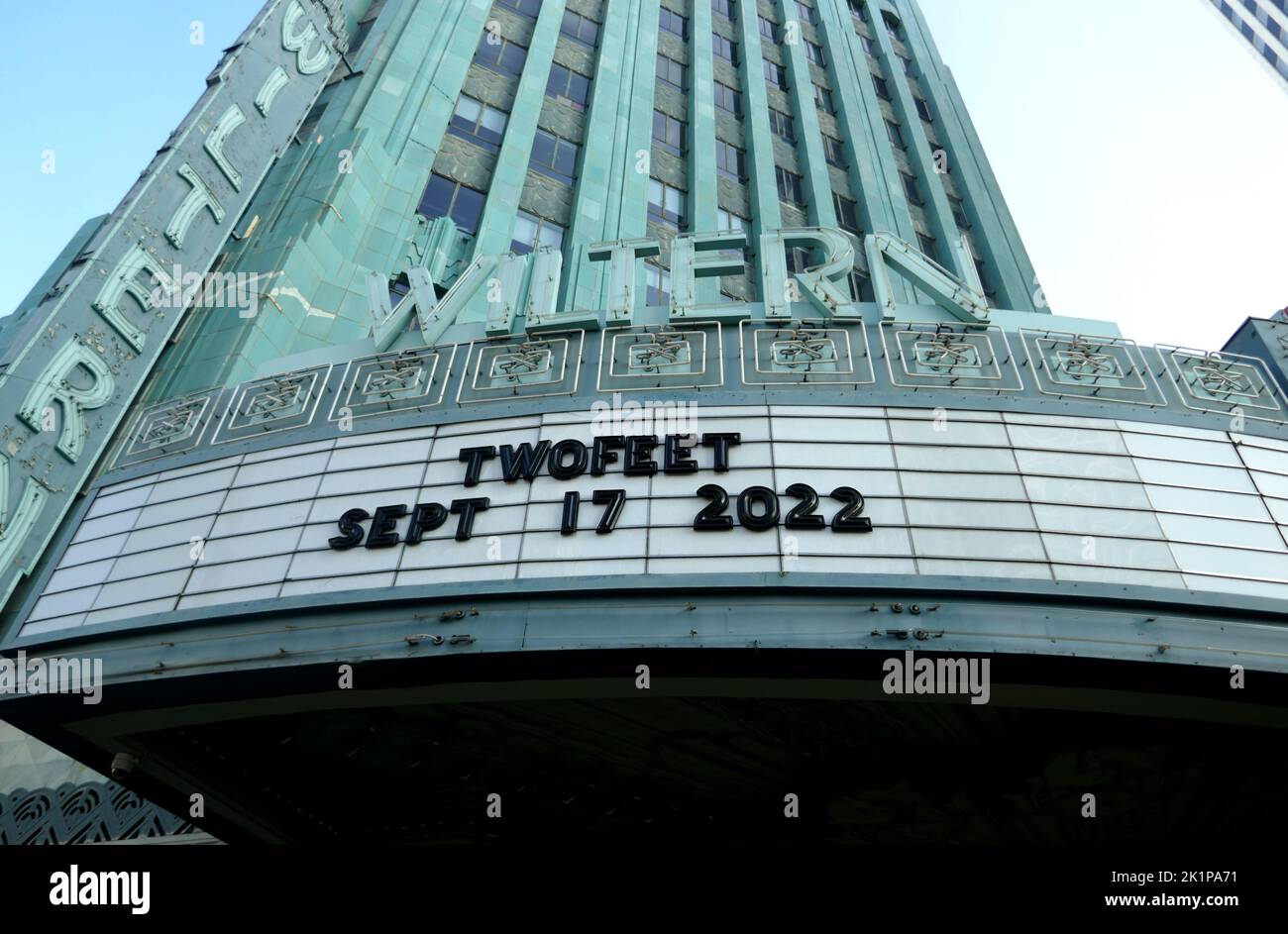 Los Angeles, California, USA 17th September 2022 Two Feet Concert ...