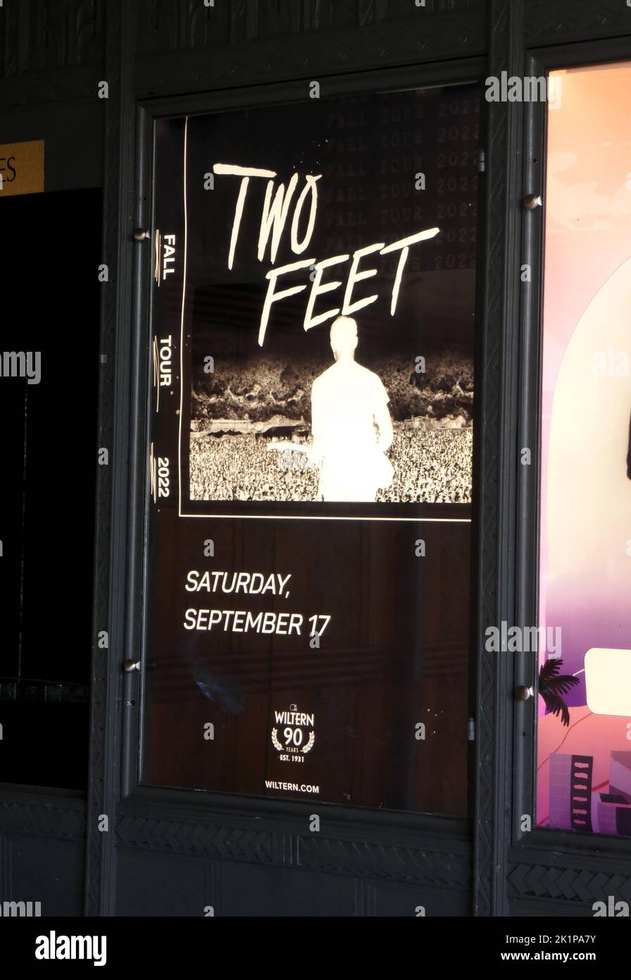 Los Angeles, California, USA 17th September 2022 Two Feet Concert ...