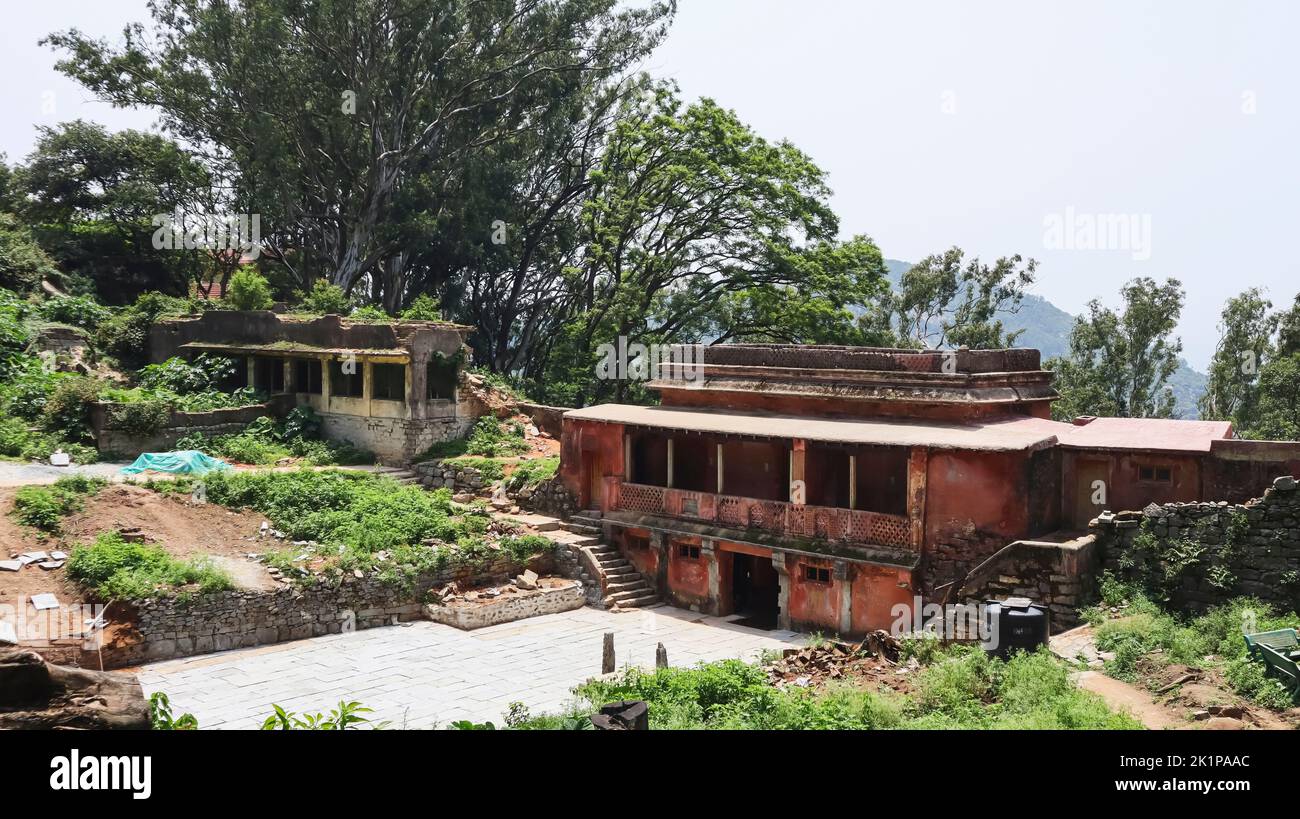 View of Old Tipu Fort, on Top of Nandi Hills, Chikkaballapur, Karnataka ...
