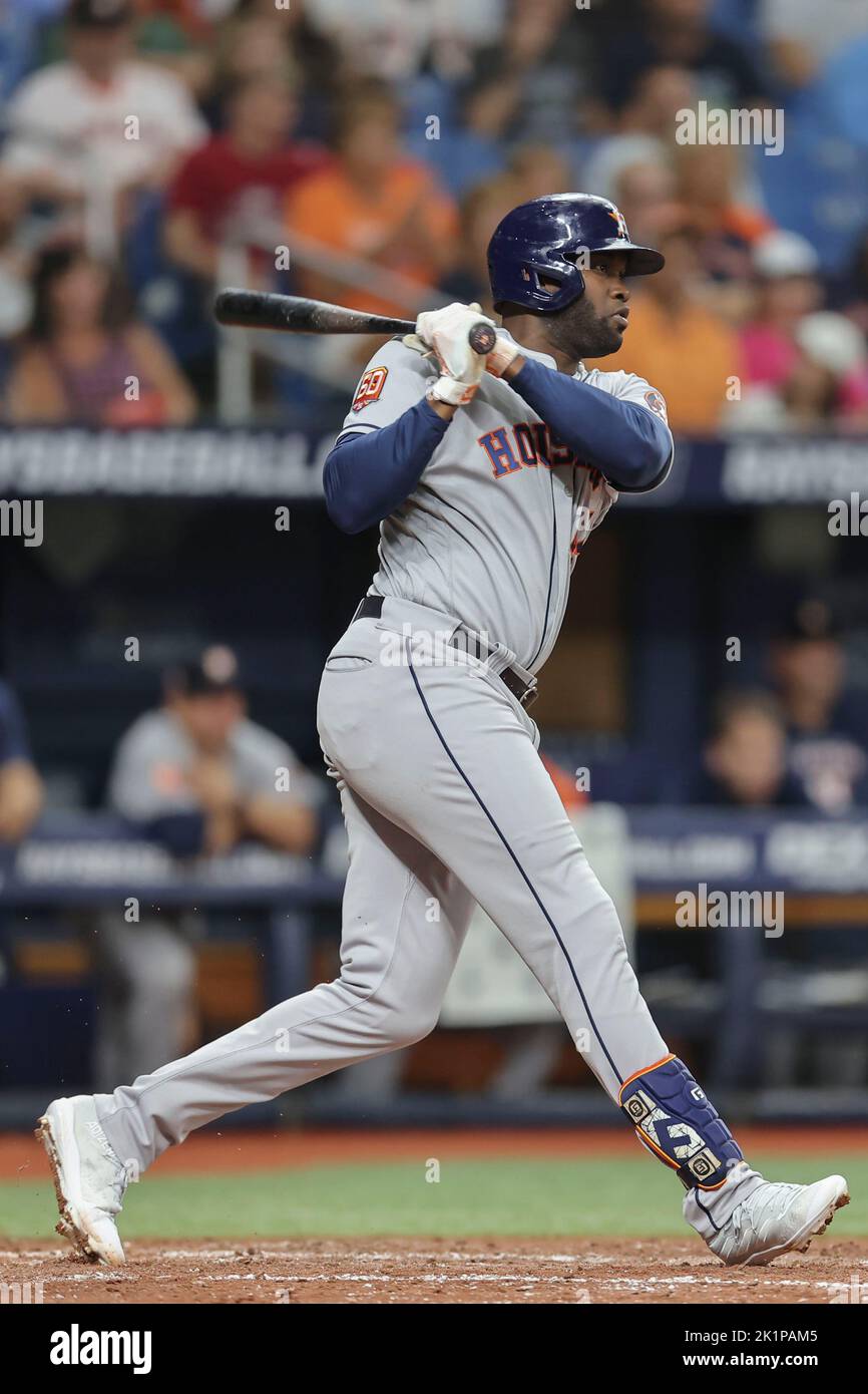 St. Petersburg, FL. USA; Houston Astros designated hitter Yordan ...