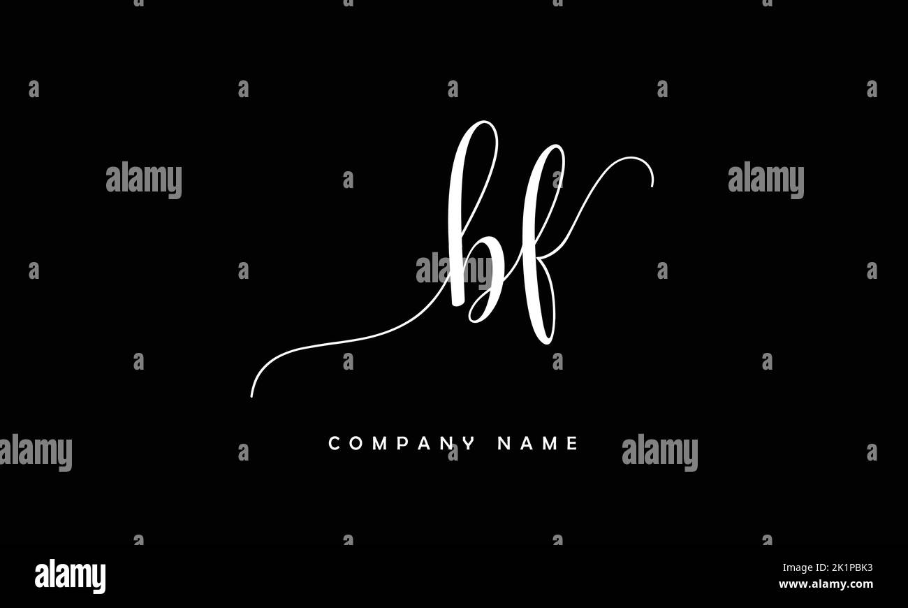 Bf letters Stock Vector Images - Alamy