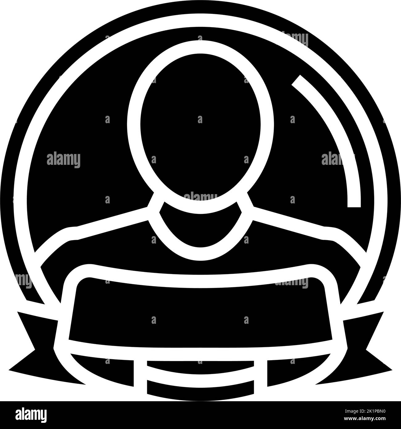 member registration glyph icon vector illustration Stock Vector Image ...