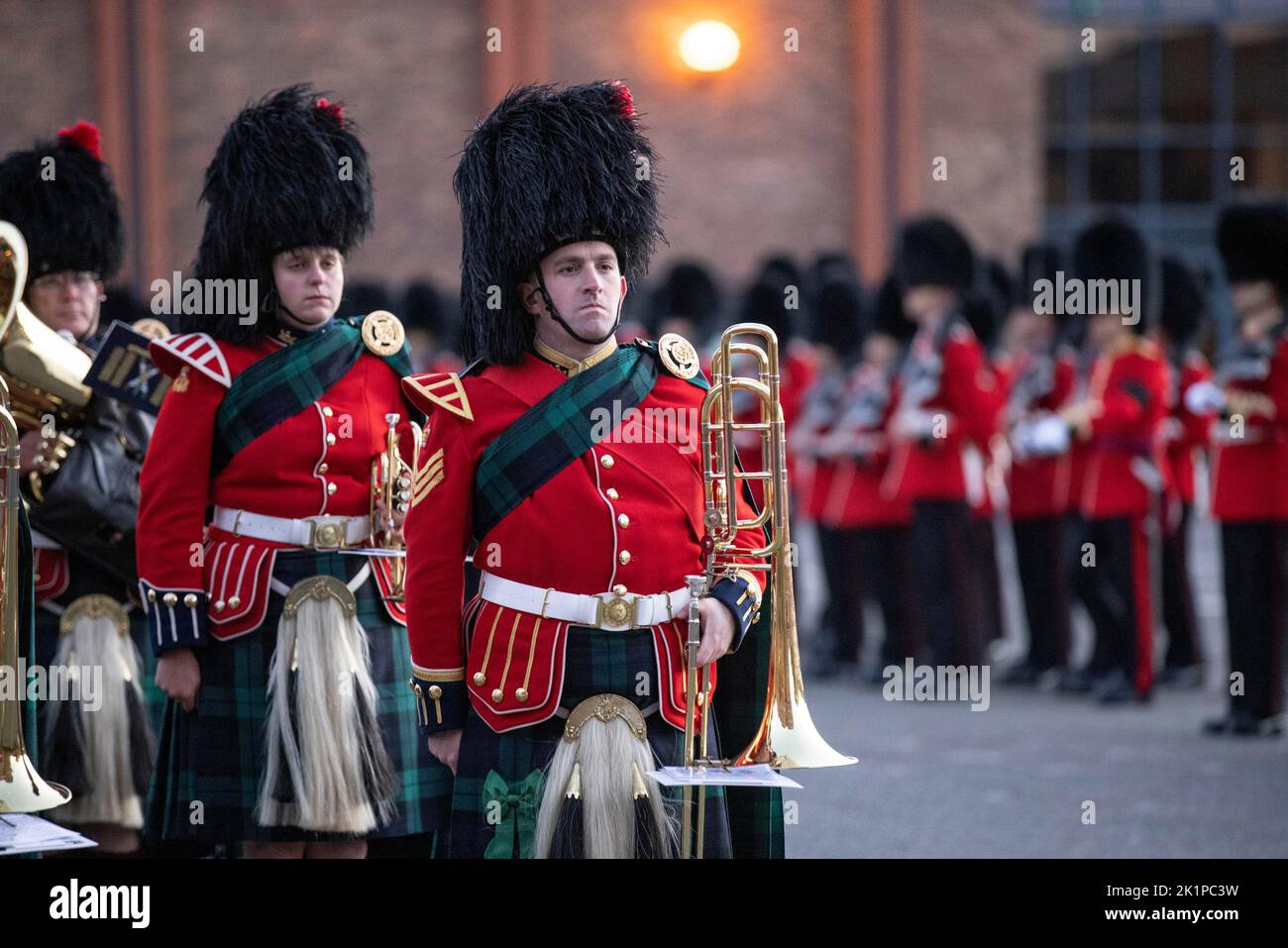 Armed forces rehearsal for the windsor funeral procession 17 sep hi-res stock photography and ...