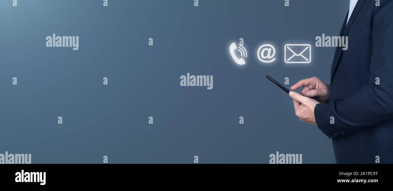 Contact Us Customer Support Inquiry Hotline Concept. Contact Us ...