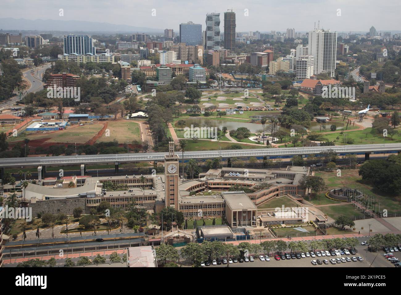 Nairobi, Kenya. 16th Aug, 2022. In the foreground is the Parliament of ...